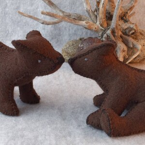 Felt Brown Bear Family Pattern and Illustrated Instructions ...