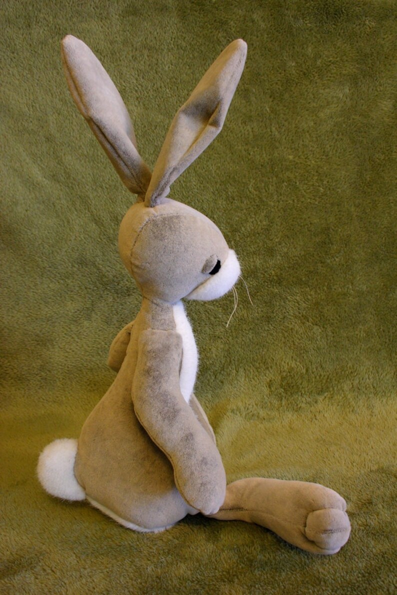 Bunny Rabbit Pattern and Illustrated Instructions for Colin, a 10" Tall ...