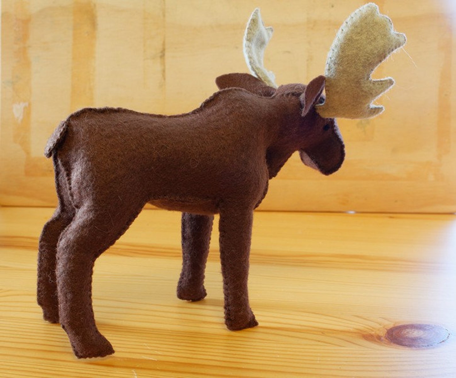 Felt Moose Pattern and Illustrated Instructions 7.5 Inches | Etsy