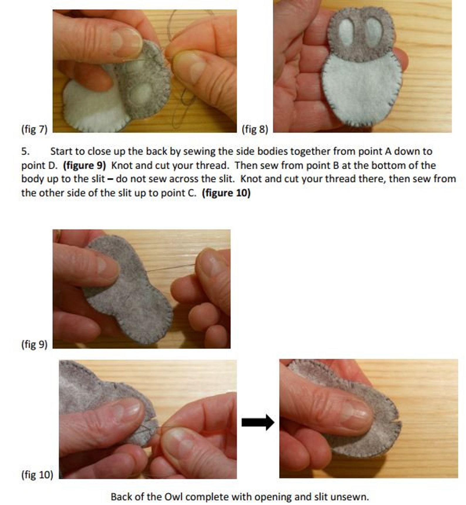 Felt Forest Friends Set, Patterns and Illustrated Instructions ...