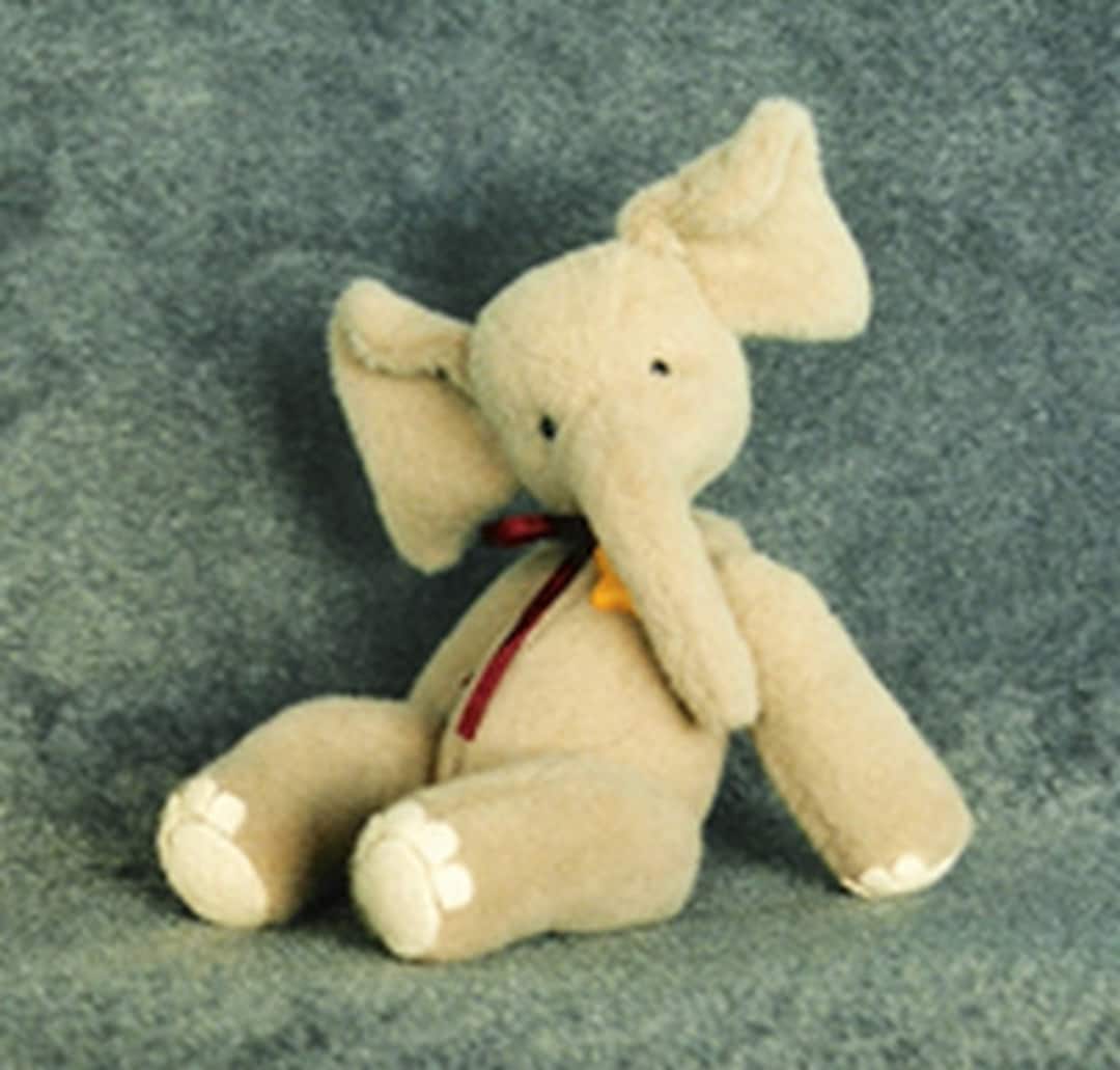 Elephant Pattern and Illustrated Instructions for Ella, a 4" Jointed ...