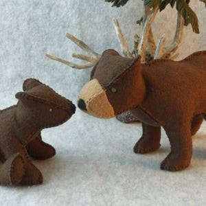 Felt Brown Bear Family Pattern and Illustrated Instructions ...