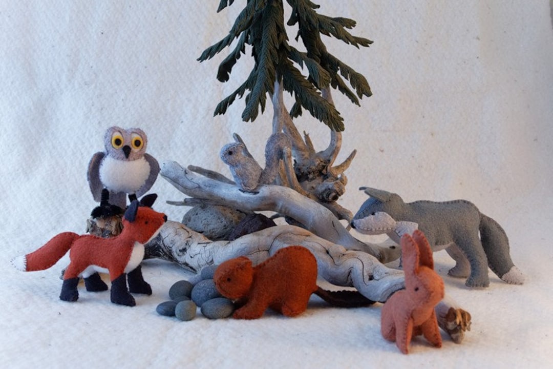 Felt Forest Friends Set, Patterns and Illustrated Instructions ...