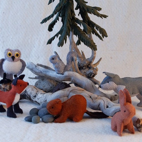 Felt Forest Animals - Etsy