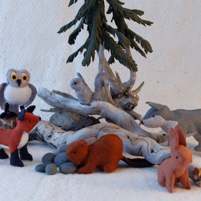 Felt Forest Animals - Etsy