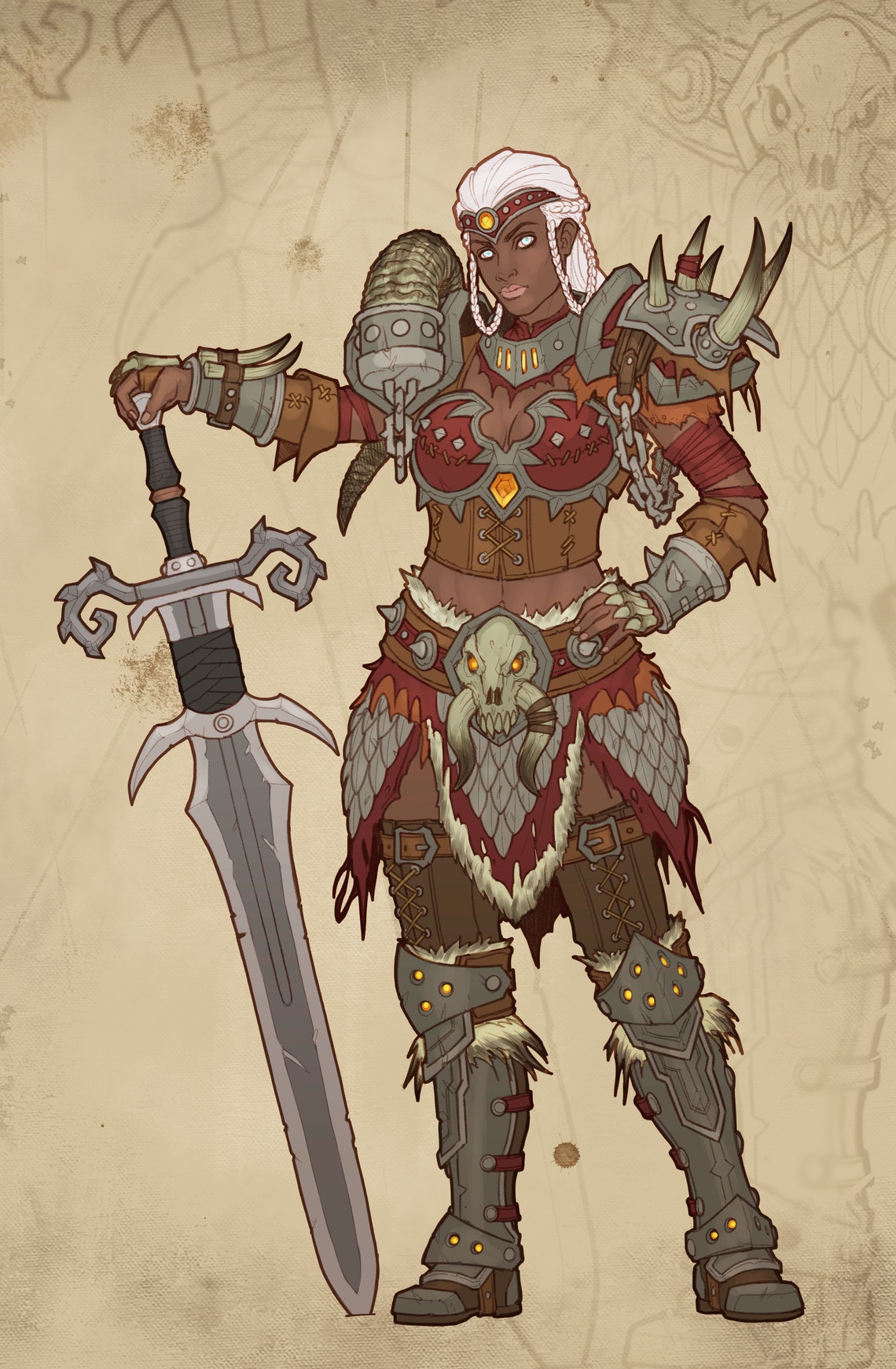 Barbarian Breastplate Armor Cosplay Pattern Level 50 Style Foam or ...