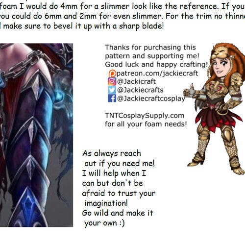 Barbarian Elbow Armor Cosplay Pattern Level 70 Style Foam or - Etsy
