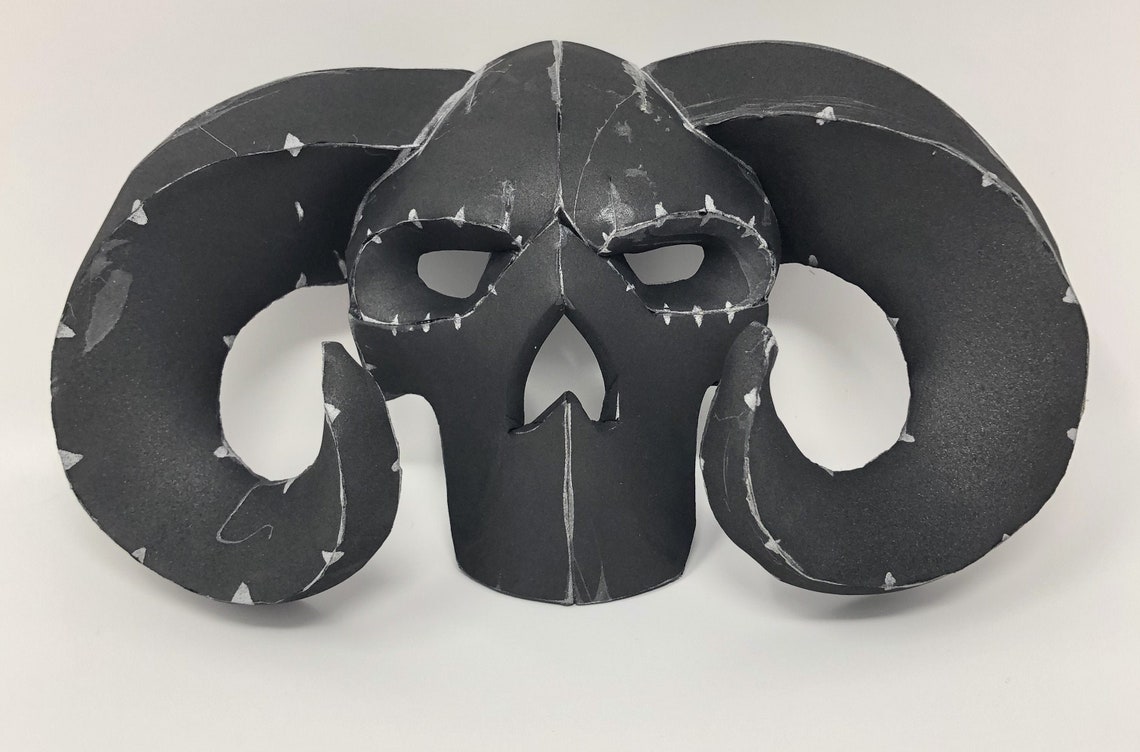 Ram's Skull & Horns Foam Pattern for Cosplay - Etsy