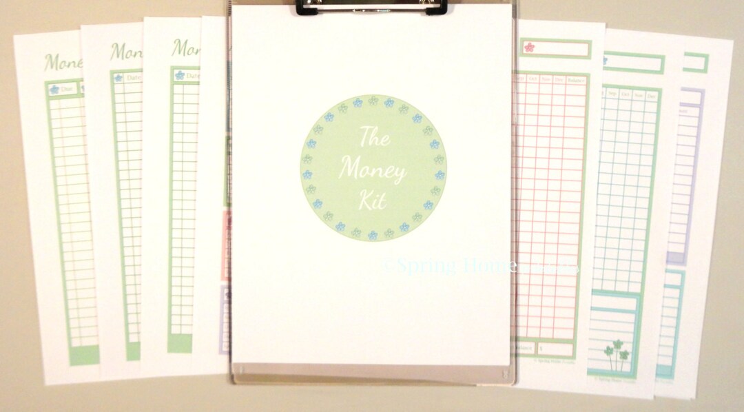 MONEY PLANNER Budget Bill Printable Pages Monthly Finance Bill ...