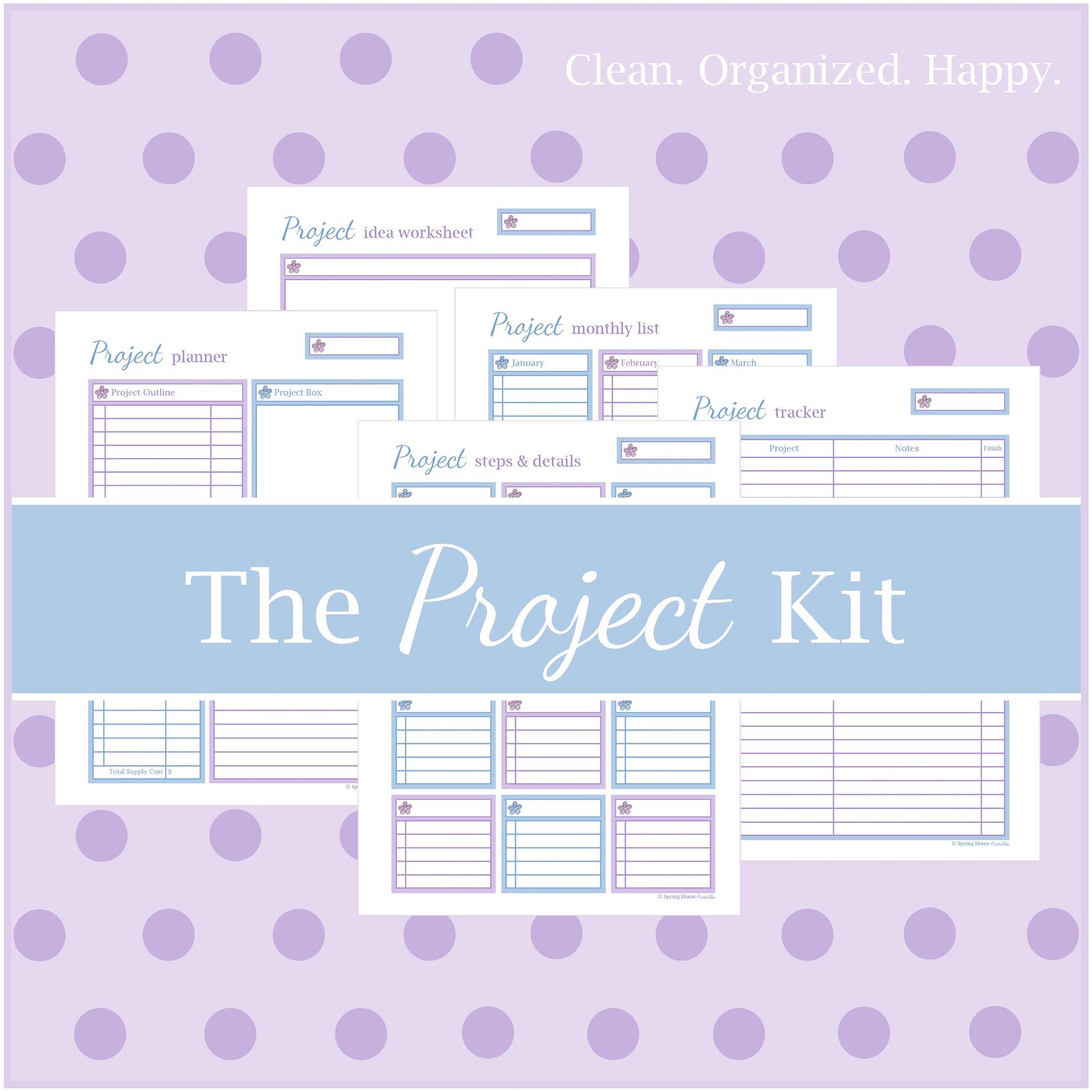 PROJECT PLANNER Printable Pages Digital Notebook Project Planning Ideas ...