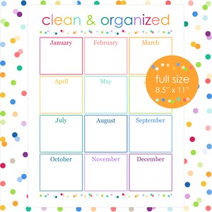 CLEANING PLANNER Printable Digital iPad Weekly Housekeeping Schedule ...