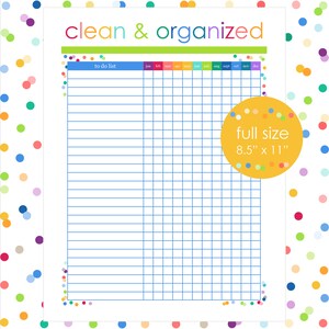 CLEANING PLANNER Printable Digital iPad Weekly Housekeeping Schedule ...