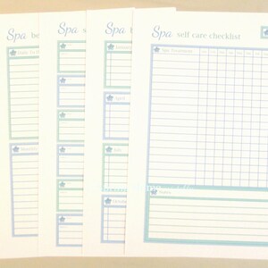 SPA PLANNER Printable Pages Self Care Spa Routine Salon Beauty ...