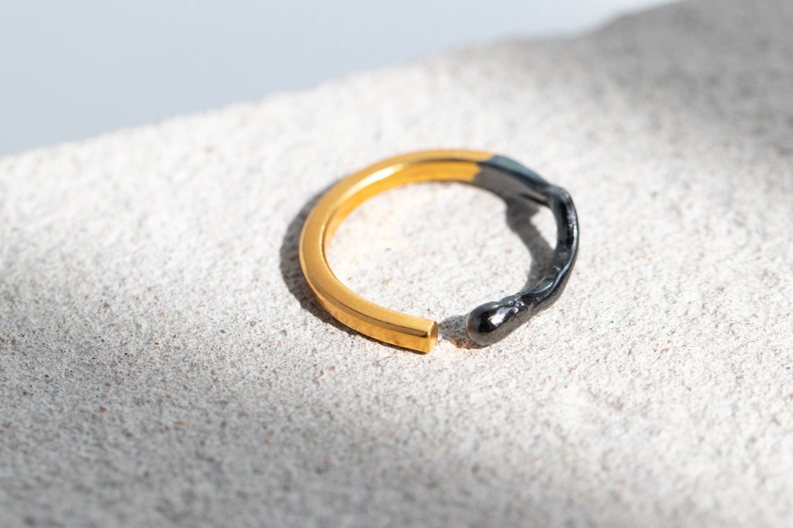 Golden Matchstick Burned Ring PERFECT MATCH. Do Not Burn. - Etsy