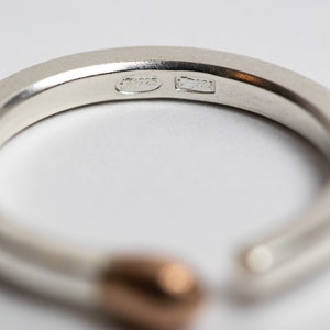 Matchstick Unlit Ring PERFECT MATCH. Made of Rose Gold and Silver ...