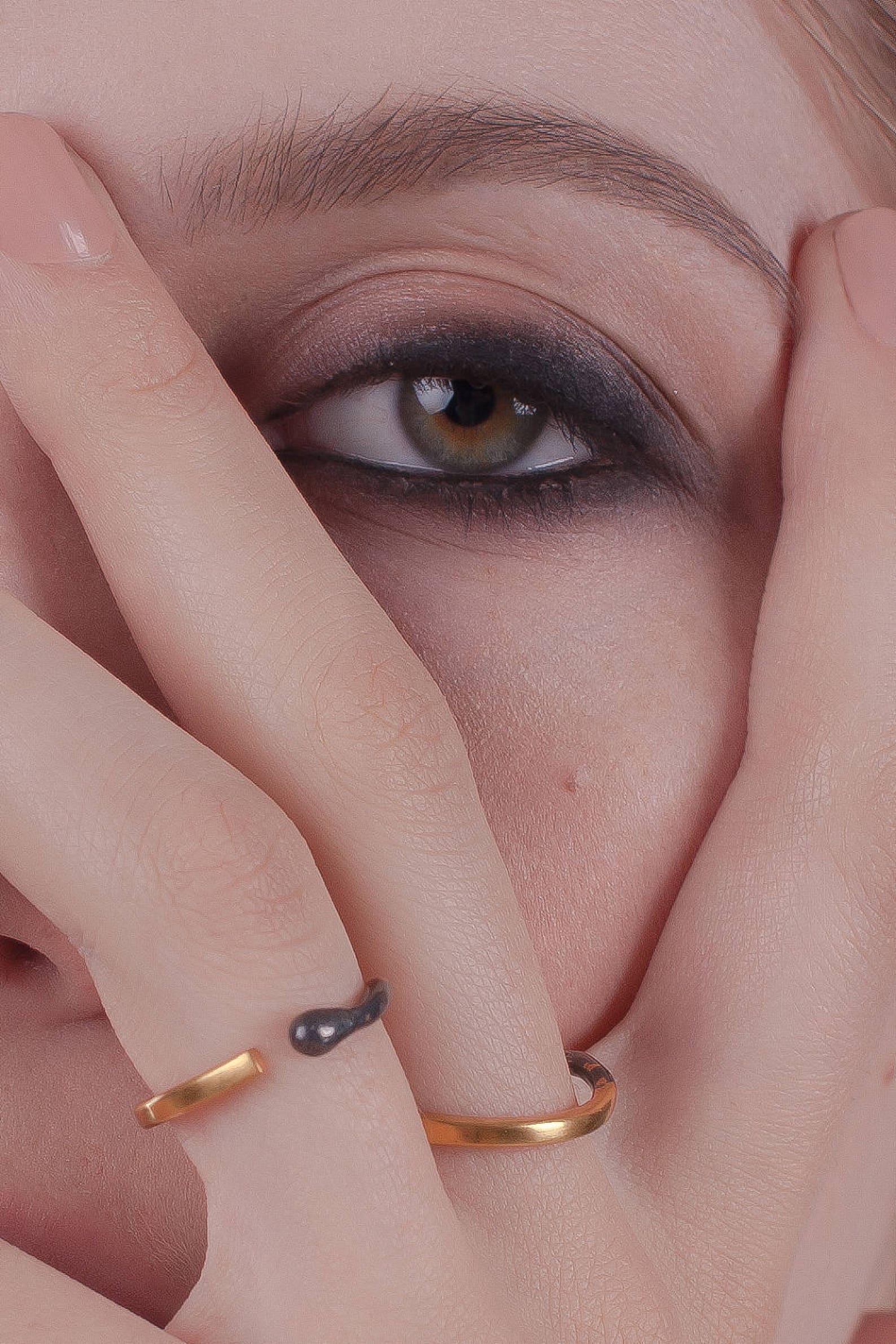 Golden Matchstick Burned Ring PERFECT MATCH. Do Not Burn. - Etsy