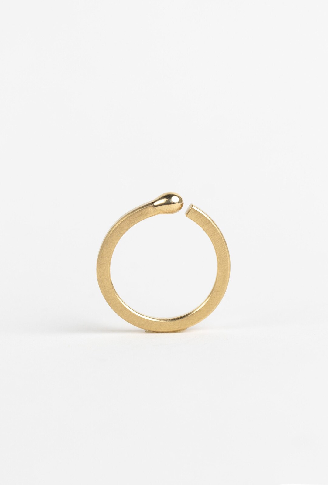 PERFECT MATCH 14K Solid Gold Matchstick Unlit Ring. Unique Unisex ...