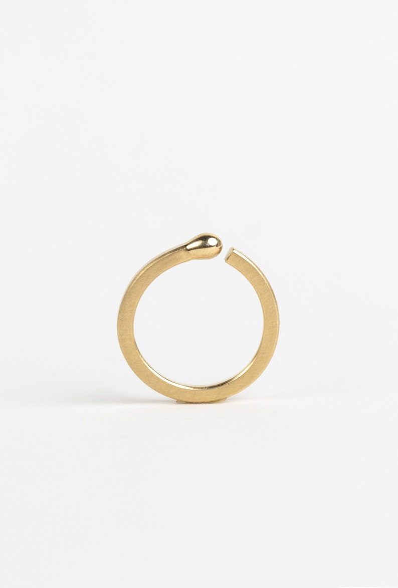 PERFECT MATCH 14K Solid Gold Matchstick Unlit Ring. Unique - Etsy