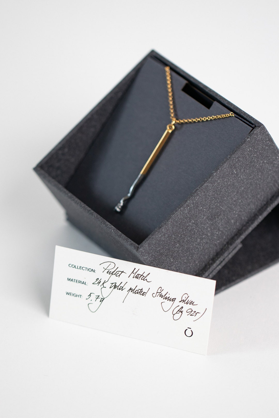 Love on Fire. Statement Golden PERFECT MATCH Matchstick Pendant in ...