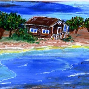 Hidden Hideaway, a Minipainting and Easel - Etsy