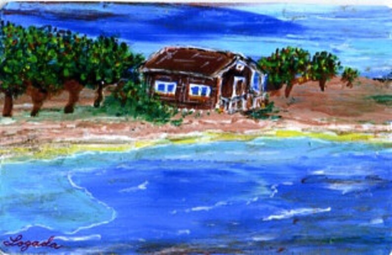 Hidden Hideaway, a Minipainting and Easel - Etsy