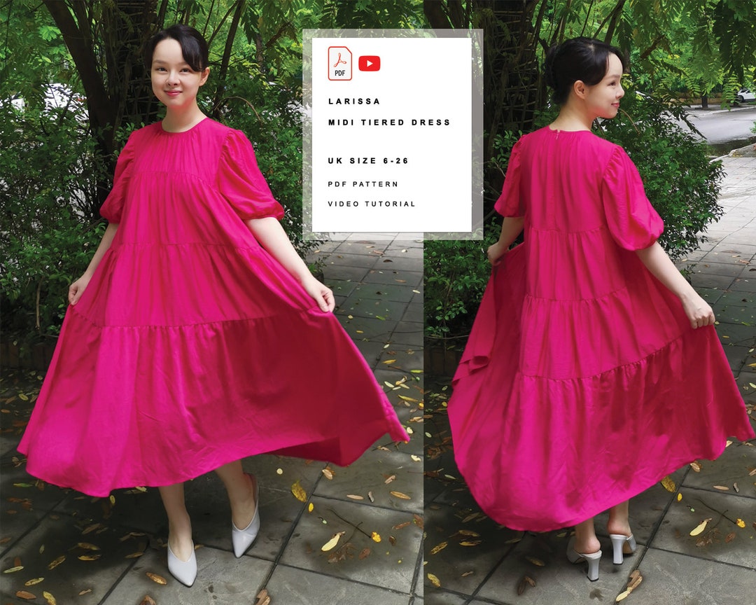 Cottagecore Dress Pattern Beginner Sewing Maternity Pattern Women's ...