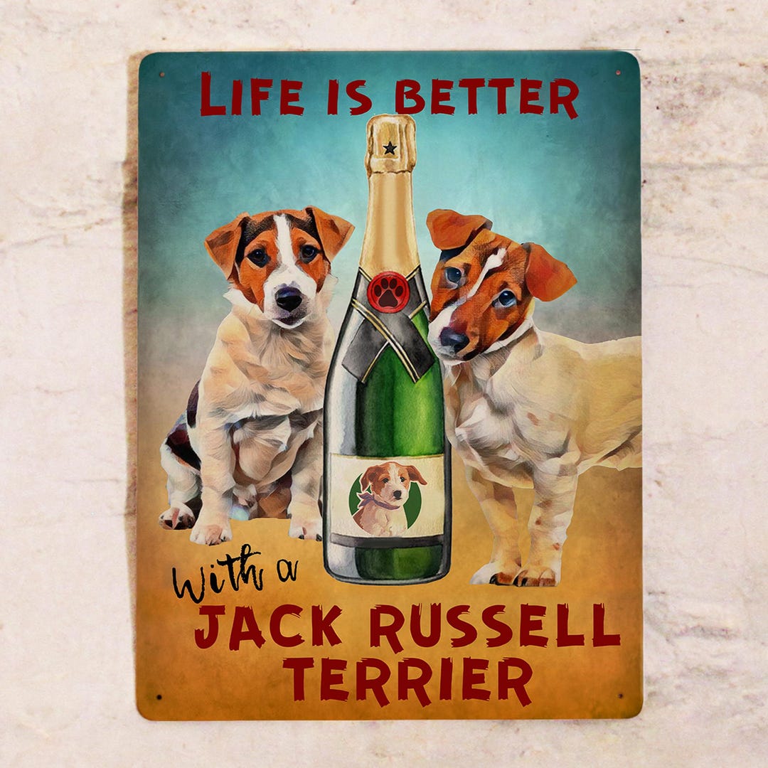 Metal Sign "life is Better With a Jack Russel Terrier," Perfect Gift ...