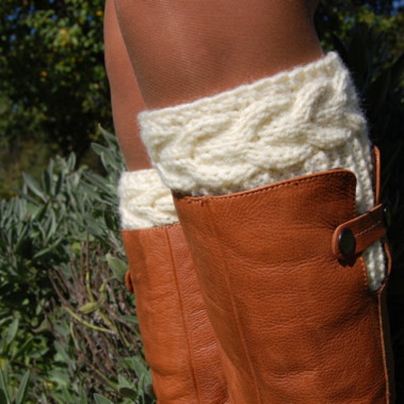 Knitted Boot Cuffs - Etsy