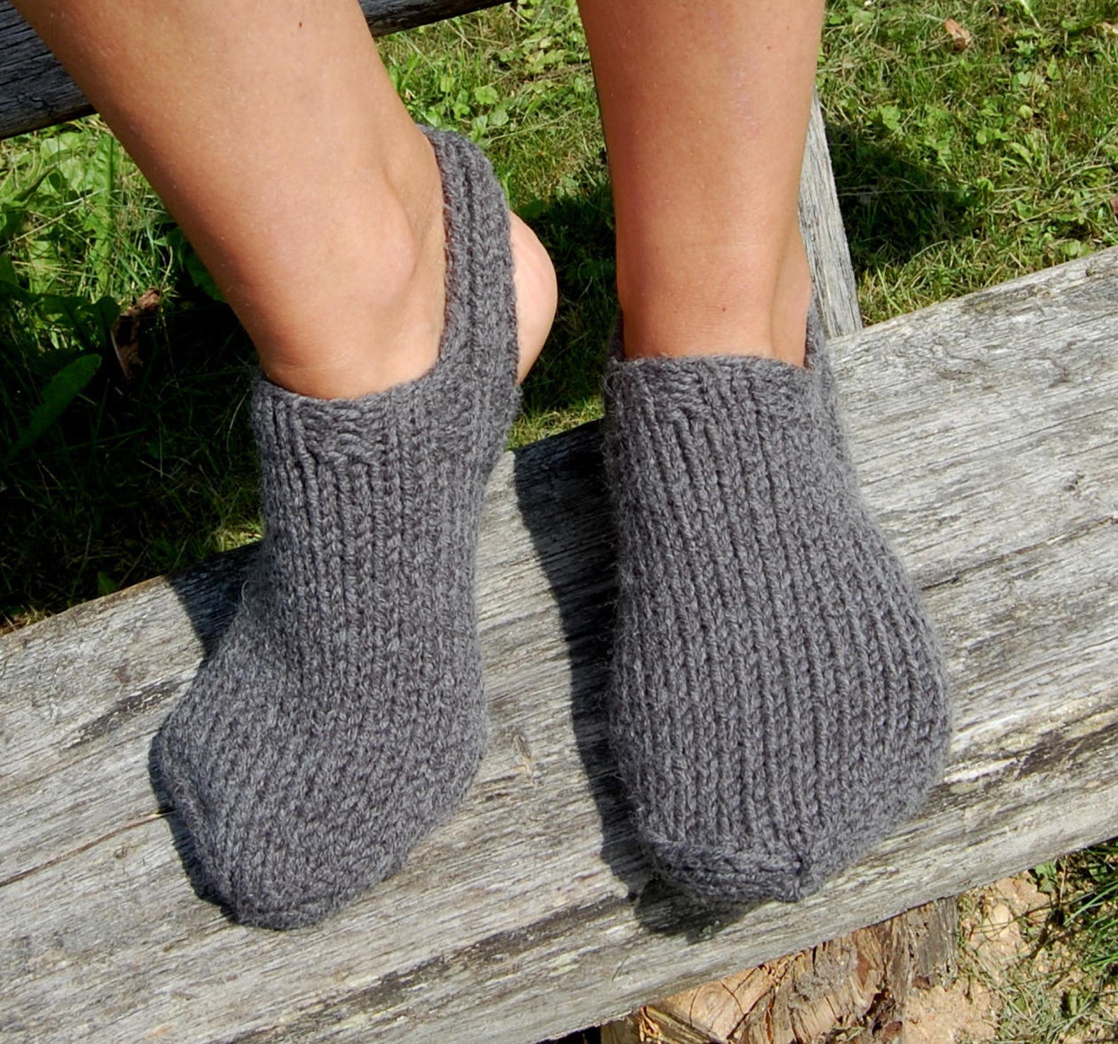 Knit Toe Warmer Knitted Indoor Clogs Foot Warmers | Etsy