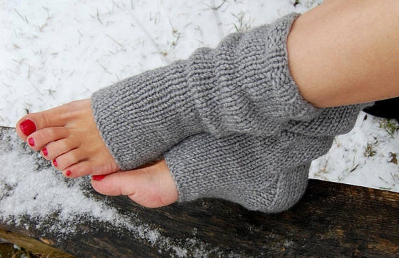 Flip Flop Toeless Heel Socks Hand Knit Socks for Pedicure - Etsy