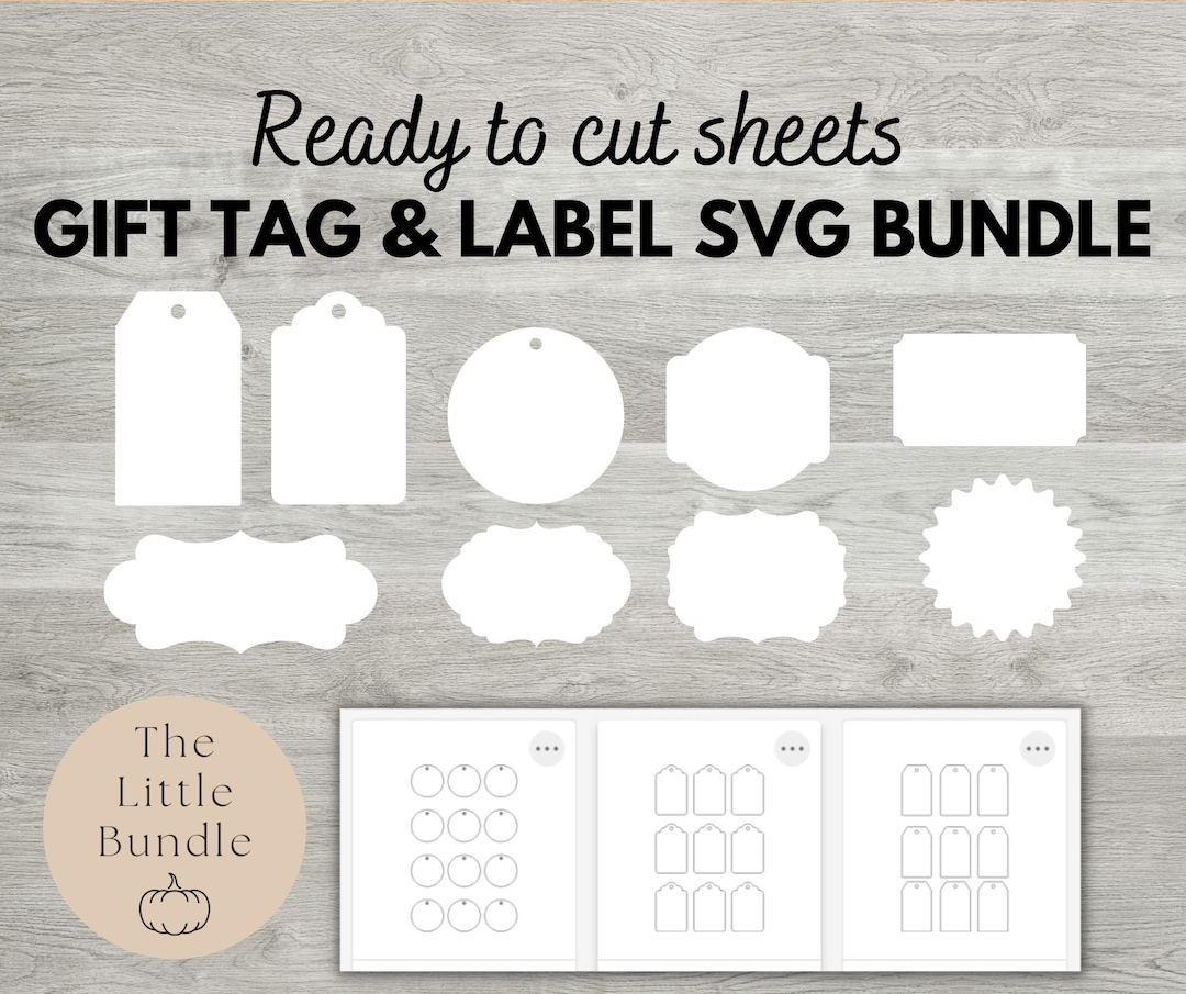 Tag SVG Bundle Label Svg Price Tag Template Gift Tag Template Label Svg ...