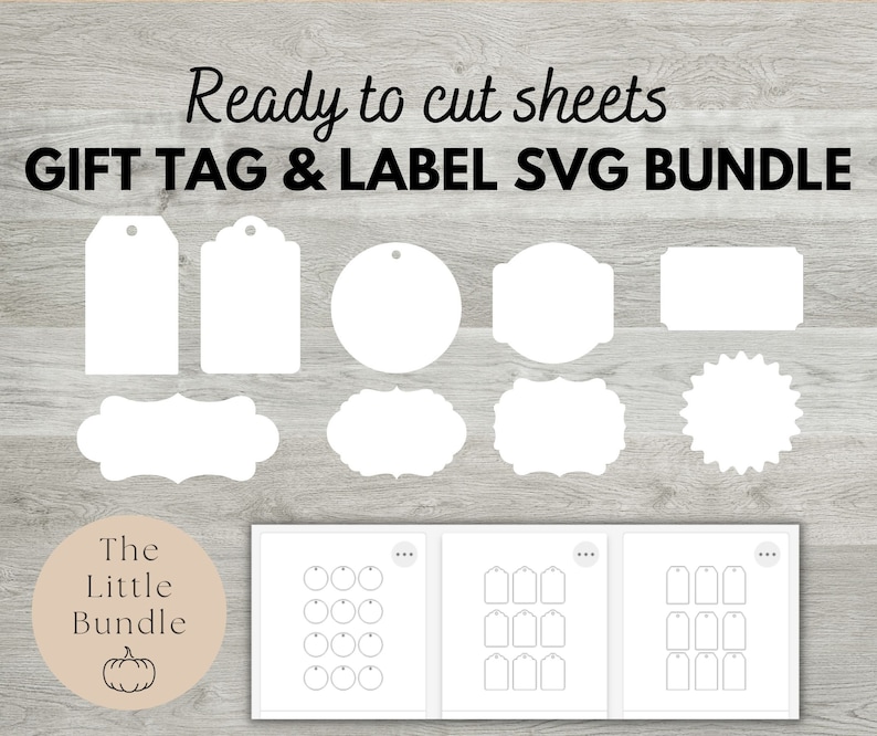Tag SVG Bundle Label Svg Price Tag Template Gift Tag Template - Etsy
