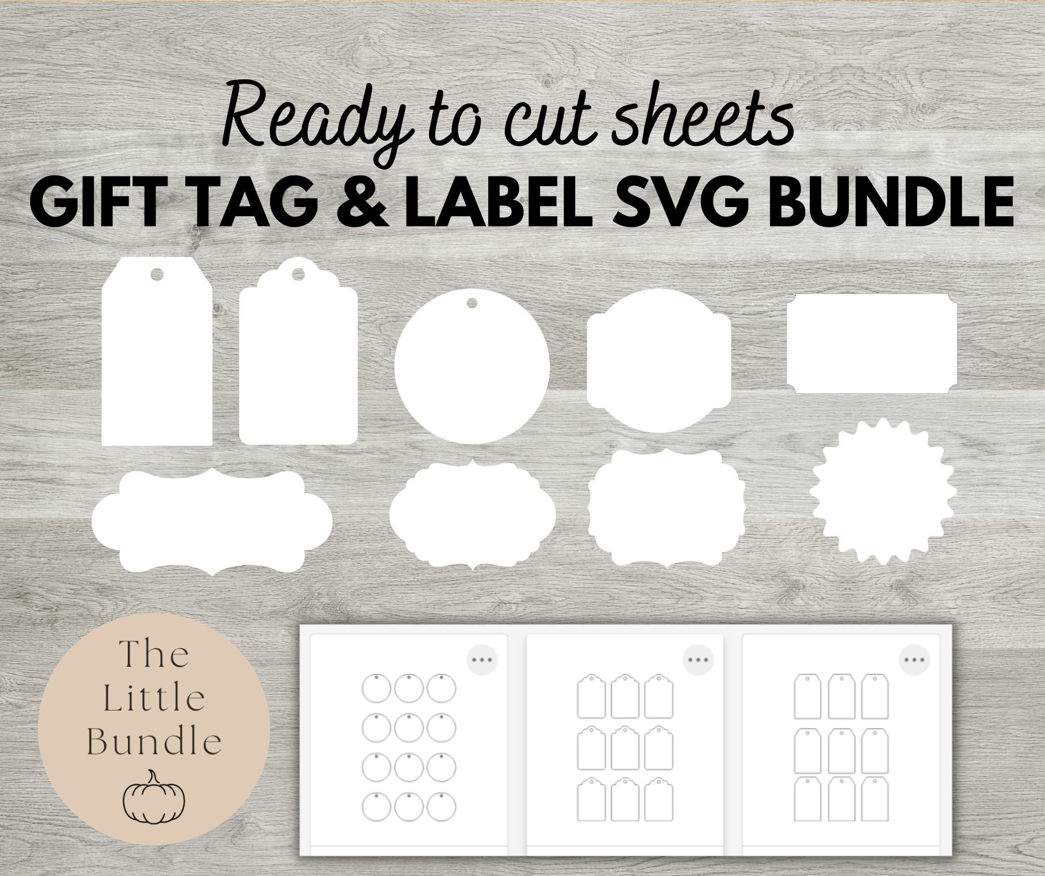 Tag SVG Bundle Label Svg Price Tag Template Gift Tag Template - Etsy