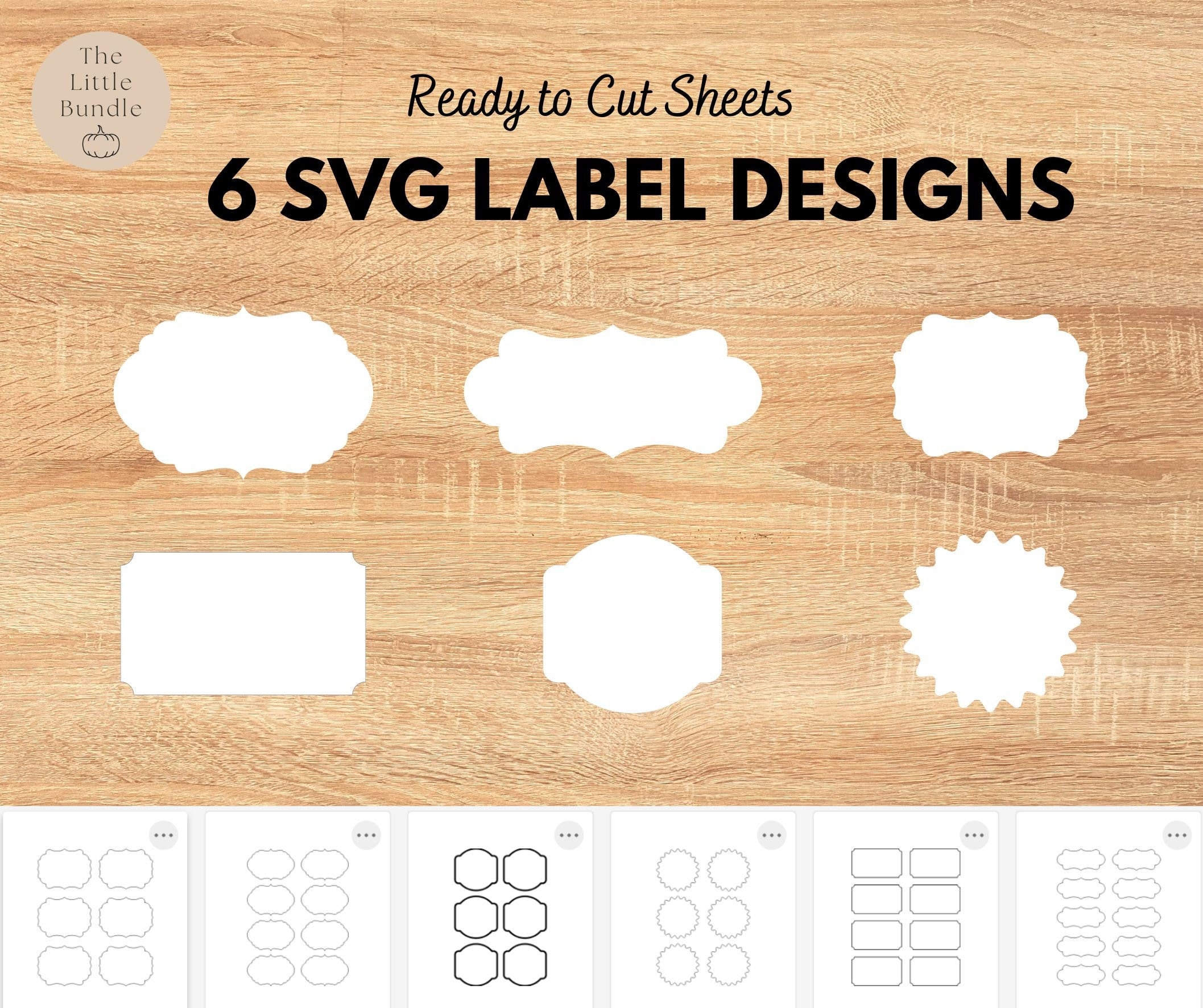Label Sticker Svg Bundle Label Cut Files Jar Label Template - Etsy ...