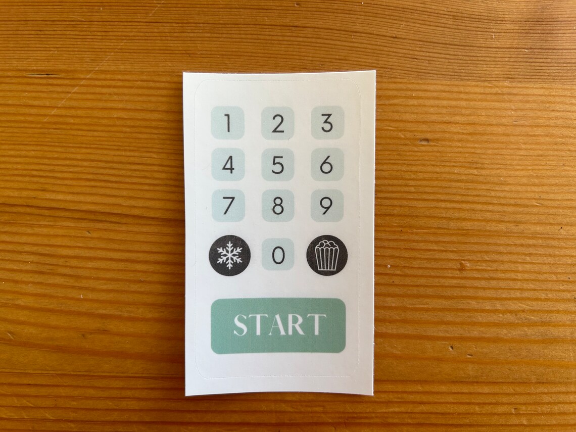 Microwave Decal for Play Kitchen Microwave Sticker Play - Etsy Australia