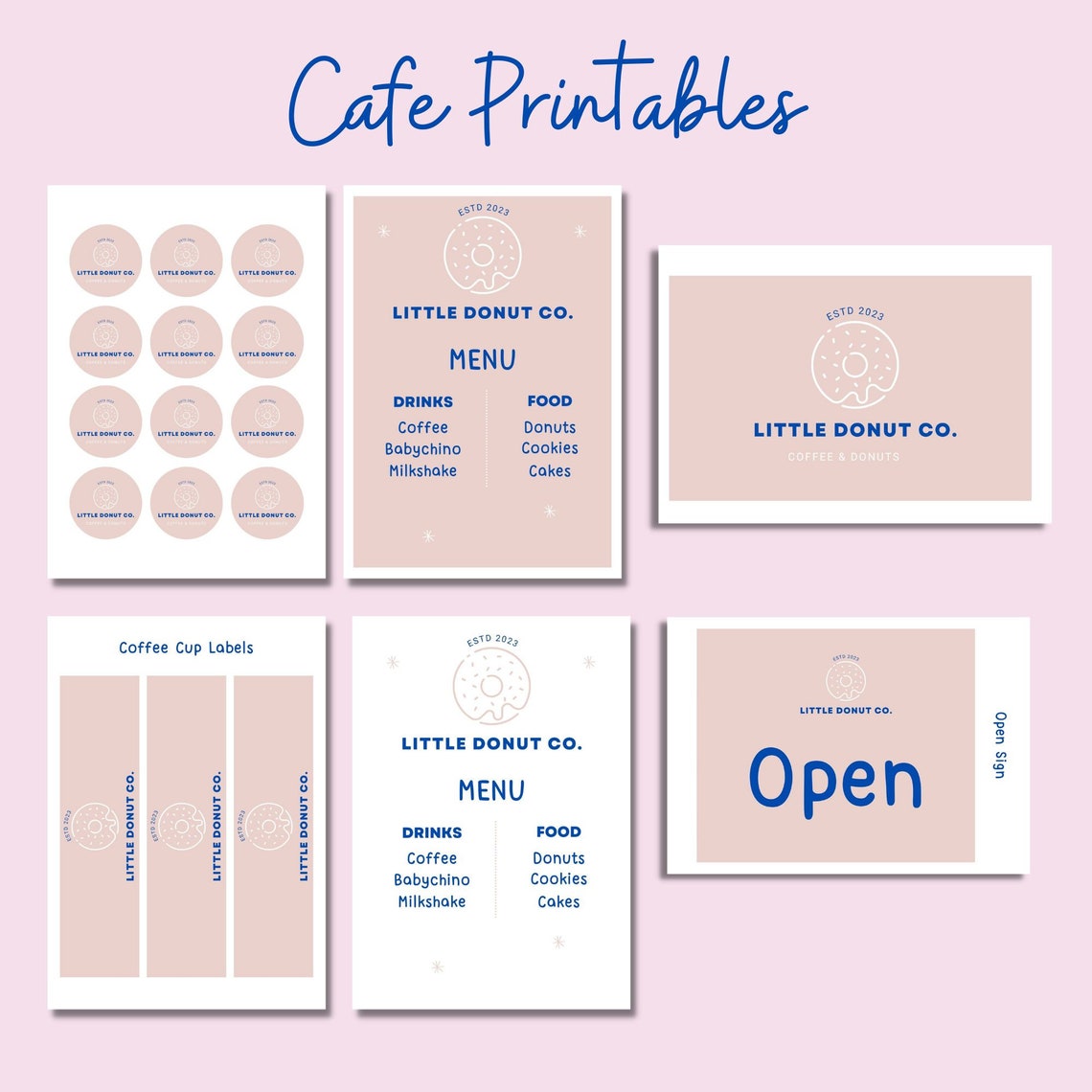 Printable Dramatic Play Printable Cafe Signs for Play - Etsy Australia