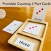 Counting Flashcards, Montessori Three Part Cards Montessori Materials ...