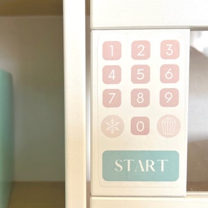Microwave Decal for Play Kitchen Microwave Sticker Play - Etsy Australia