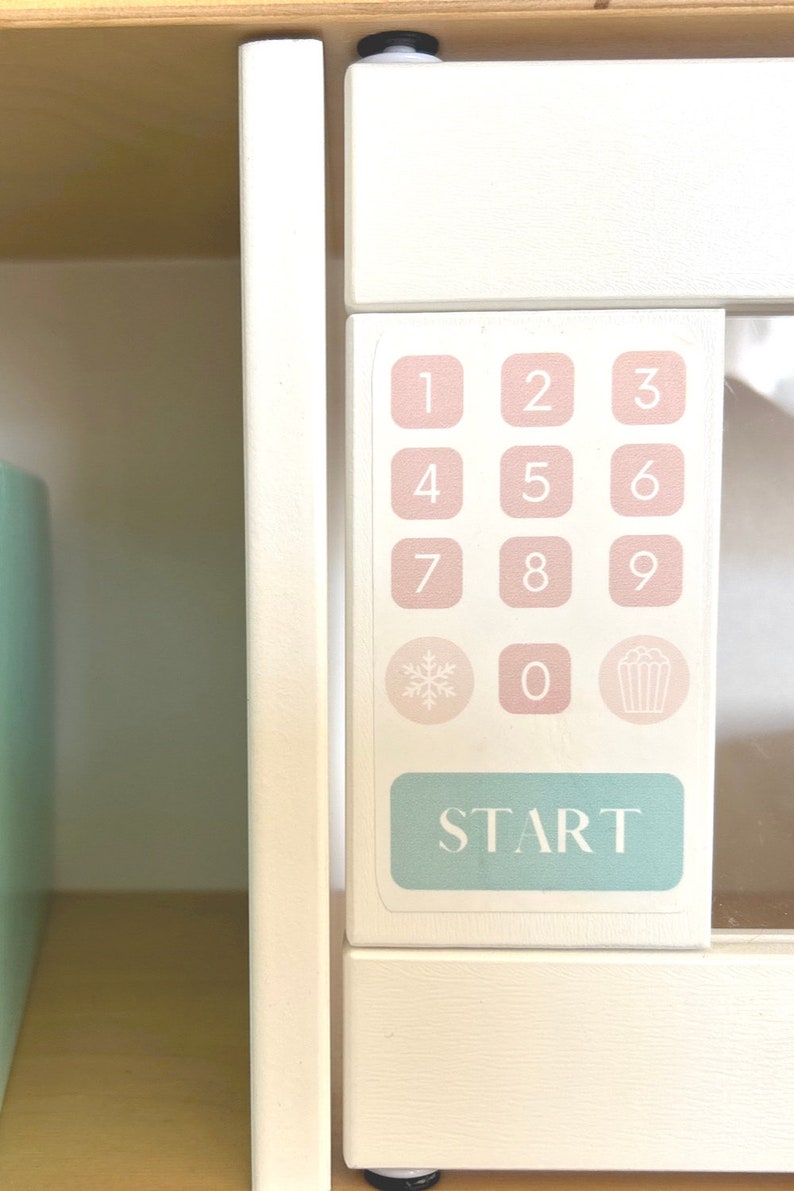 Microwave Decal for Play Kitchen Microwave Sticker Play - Etsy Australia