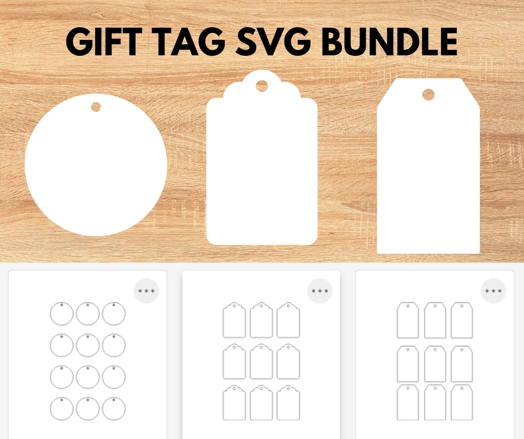 Gift Tag SVG, Gift Tag Cut File, Gift Tag Template, Template Tag, Tag ...