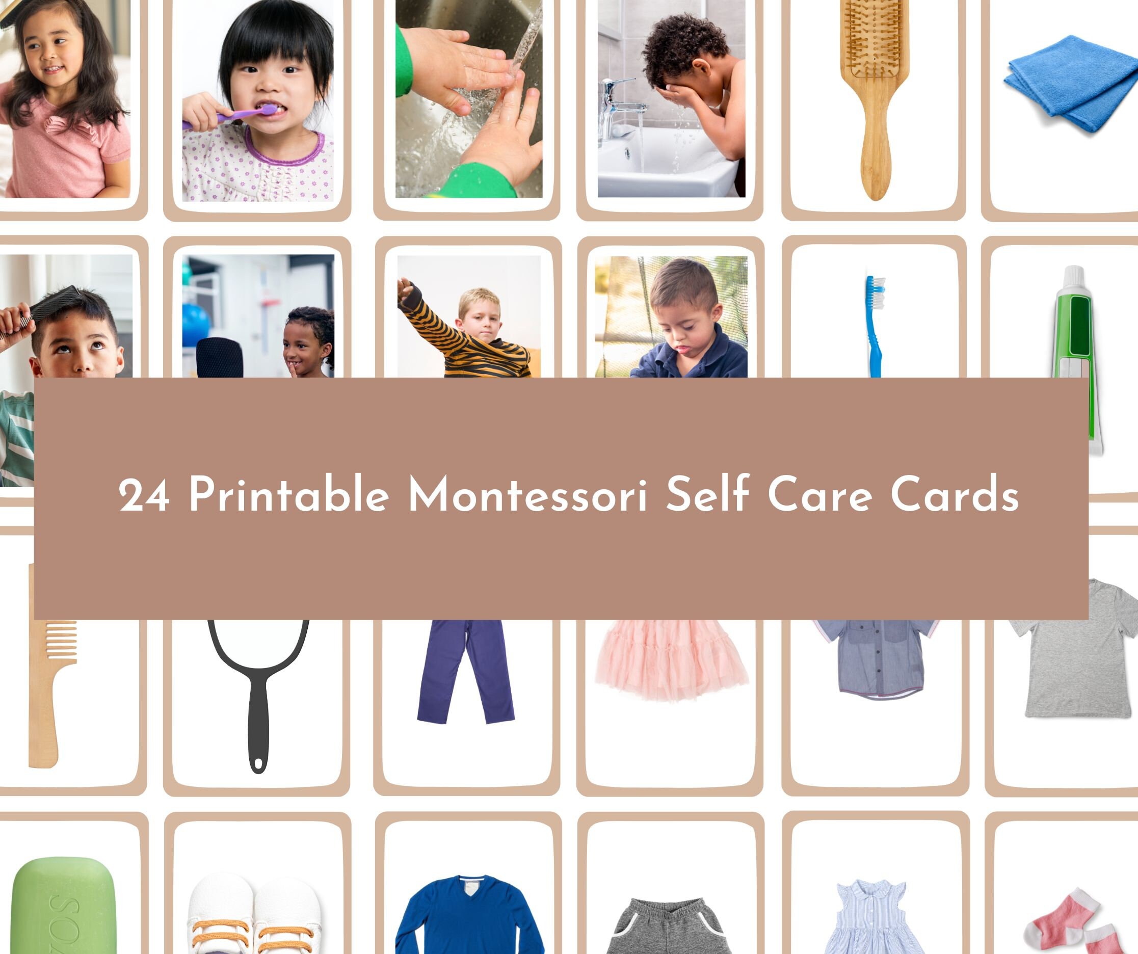 Printable Montessori Flashcards Printable Routine Cards - Etsy Australia
