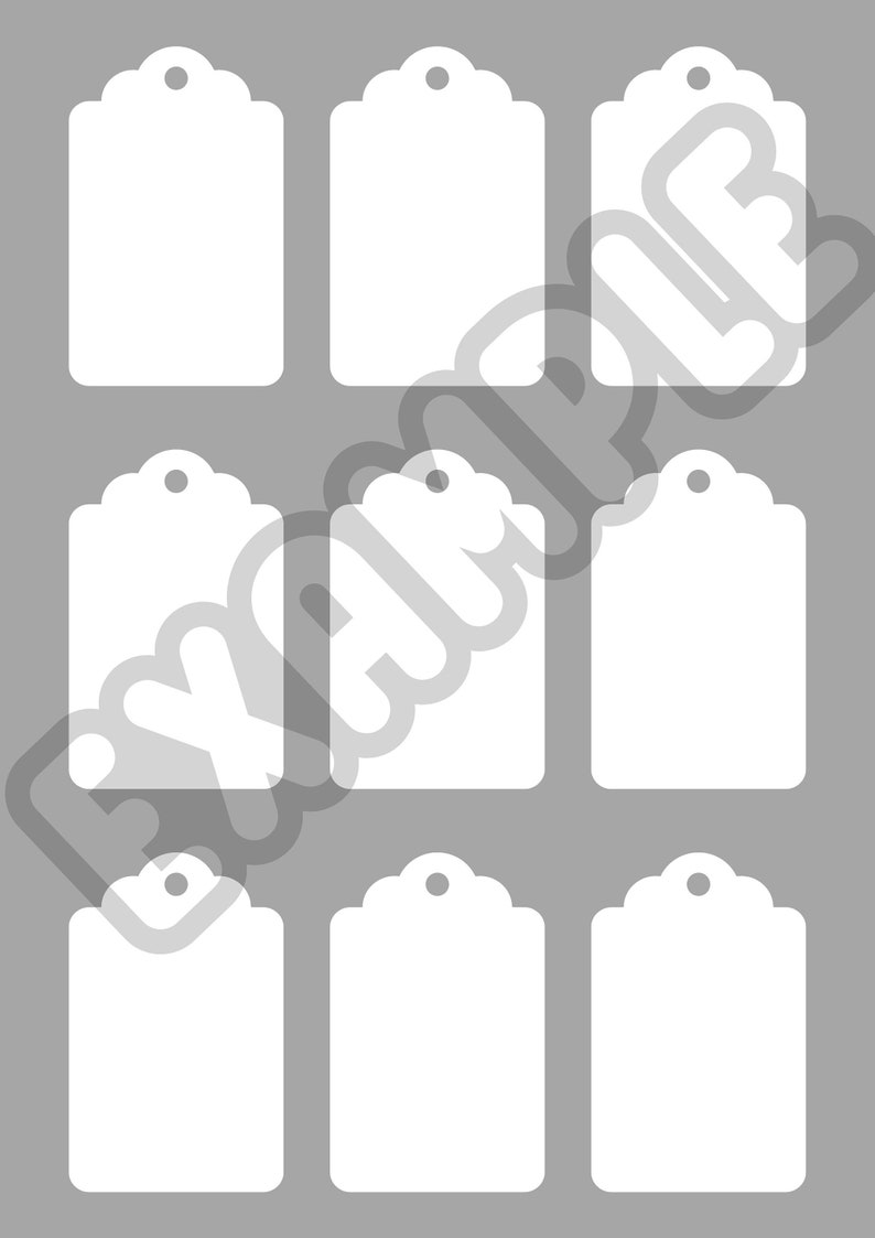 Gift Tag Template Digital Tag Svg Gift Tag Shape Cut File Gift Tag ...