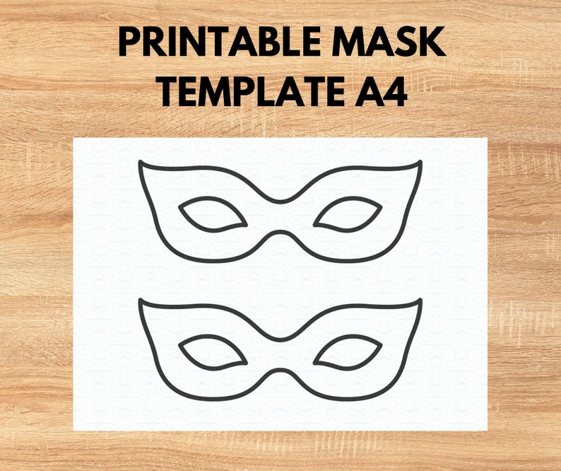Mask SVG Printable Masks Kids Masks Printable Kids Mask - Etsy