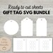 Gift Tag SVG, Gift Tag Cut File, Gift Tag Template, Template Tag, Tag ...