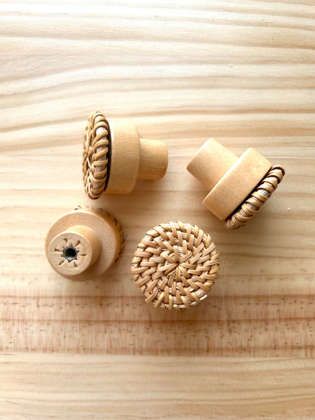 Rattan Knobs Door Knobs Rattan Handles Wooden Handles Cane Webbing ...