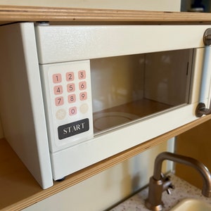 Microwave Decal for Play Kitchen Microwave Sticker Play - Etsy Australia