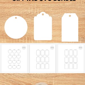 Gift Tag SVG, Gift Tag Cut File, Gift Tag Template, Template Tag, Tag ...