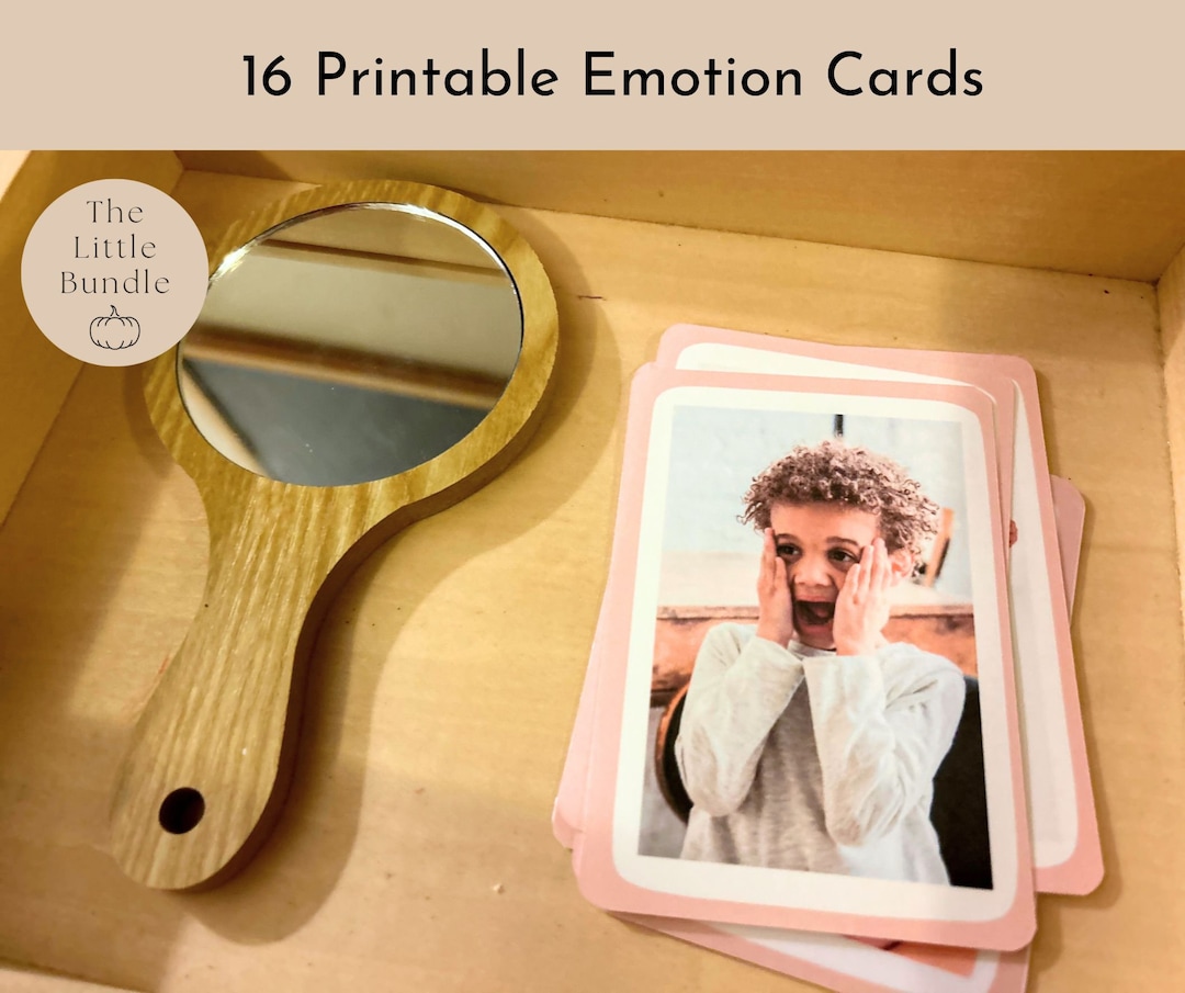 Homeschool Printable, Montessori Printable Flashcard Emotions Printable ...