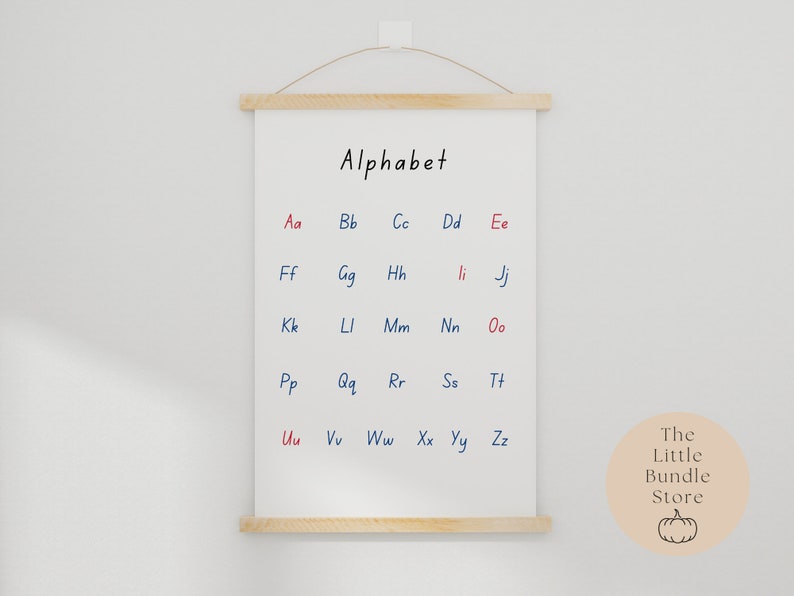 Printable Montessori Alphabet Poster Montessori Letters - Etsy Australia