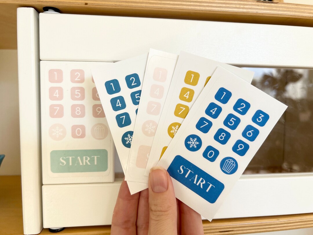 Microwave Decal for Play Kitchen Microwave Sticker Play - Etsy Australia